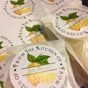 Lemon Stickers, Lemon Baking Labels, Sweet Lemons, Personalized ...