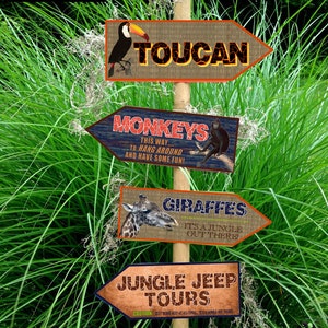 Printable Jungle Signs, Digital Files, Jungle Safari Party Signs ...