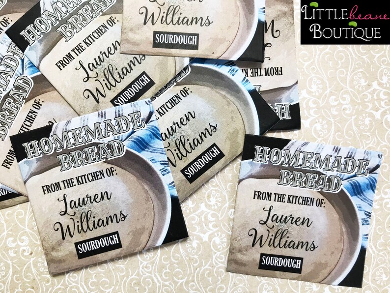 Homemade Bread Labels Bread Baking Labels Kitchen Stickers | Etsy