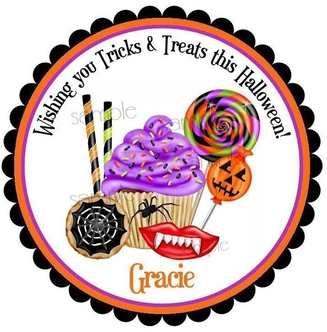 Halloween Stickers,halloween Candy,favor Labels,gift Stickers,party ...