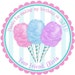 Cotton Candy Stickers, Cotton Candy Labels, Circus Stickers, Birthday ...