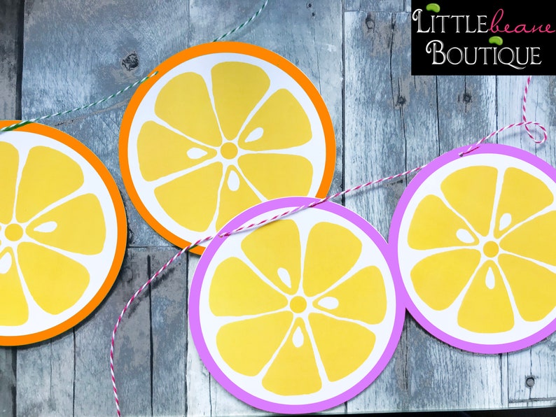 Printable Lemon Banner DIY Digital Lemonade Party - Etsy