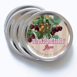 Raspberry Jam Canning Labels, Jar Labels, Jelly, Jam, Preserves, Mason ...