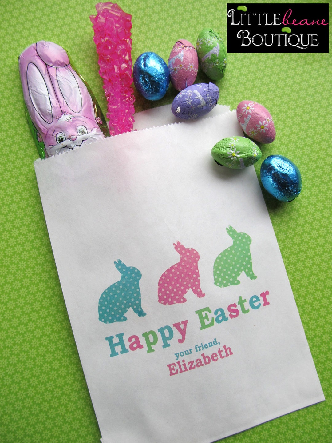 Easter Candy Bags, Easter Favor Bags, Easter Treat Bags, Easter Bunny ...