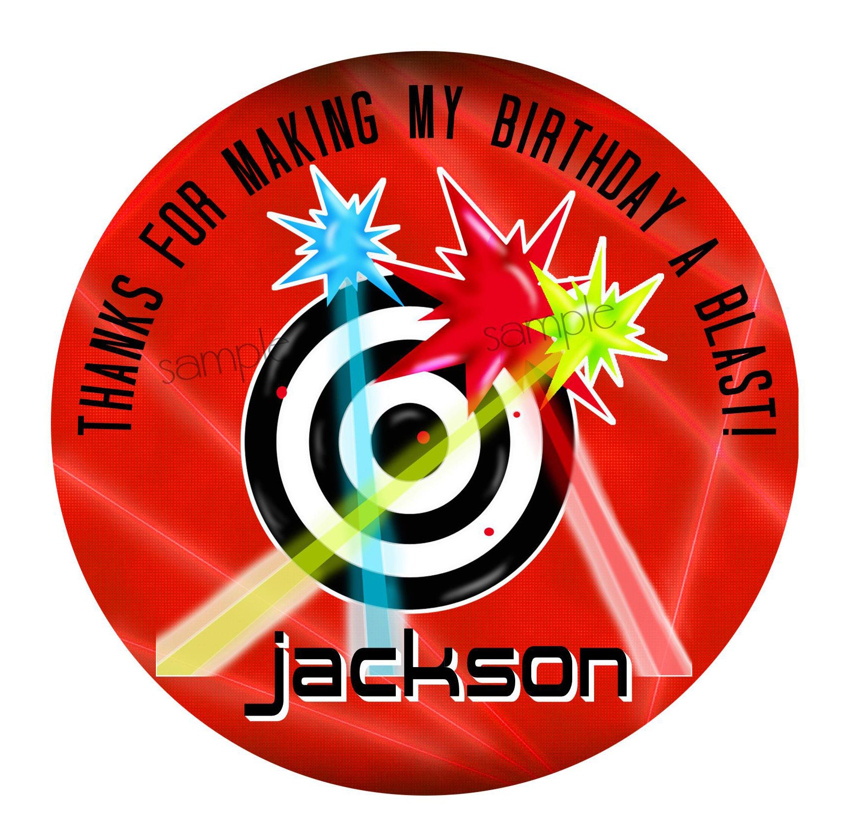 Laser Tag Stickers Laser tag Birthday partyLaser tag favor | Etsy