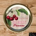 Cherry Canning Jar Labels, Canning Labels, Jelly, Jam, Cherry Preserves ...