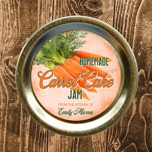 Carrot Cake Jam Canning Labels - Jam Jar Labels - Carrot Cake Jam ...