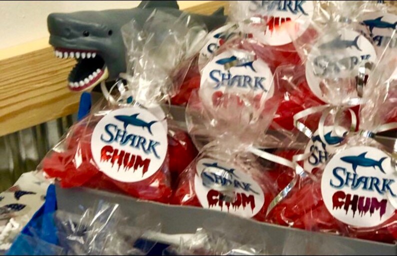 Shark Bait Stickers Shark Chum Stickers Shark Party Shark - Etsy