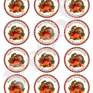 Thanksgiving Stickers, Cornucopia, Thanksgiving, Fruit, Acorns, Fall ...