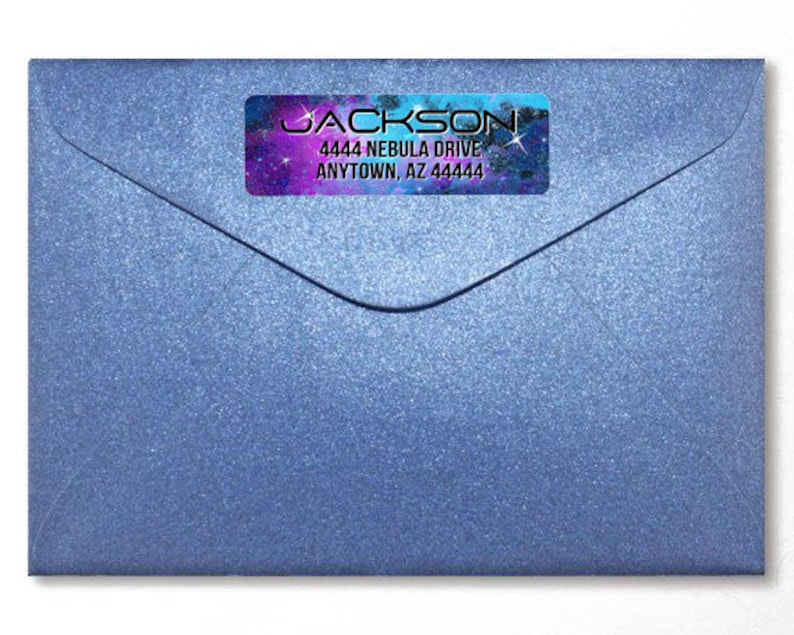 Galaxy Address Labels Galaxy Stickers Labels Galaxy Name - Etsy