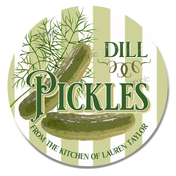 Pickle Labels - Etsy