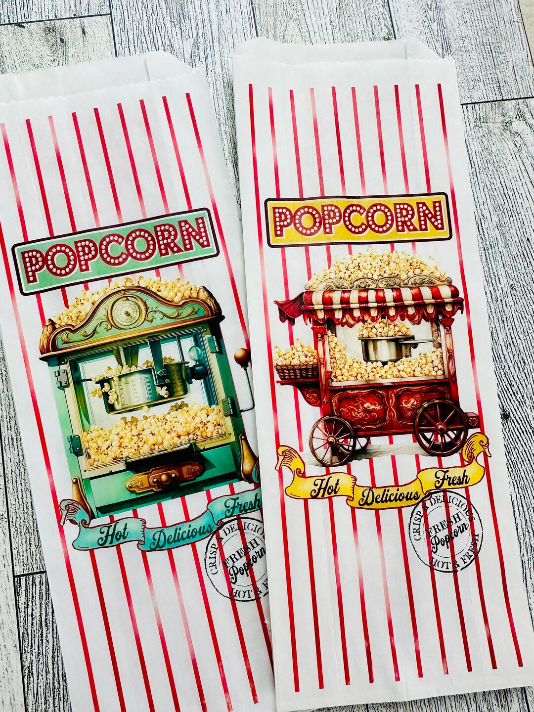 Popcorn Bags, Vintage Popcorn Bags, Vintage Popcorn Machine Bags ...