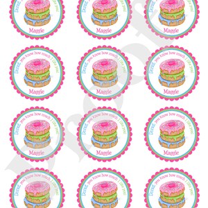 Donut Stickers, Donut Party, Stack of Donuts, Sprinkles Sweet, Candy ...