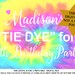 Printable Tie Dye Poster, DIY, 24 X 36 Size Poster Sign, Pastel Tie Dye ...