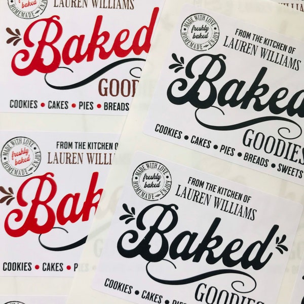Baking Labels - Etsy