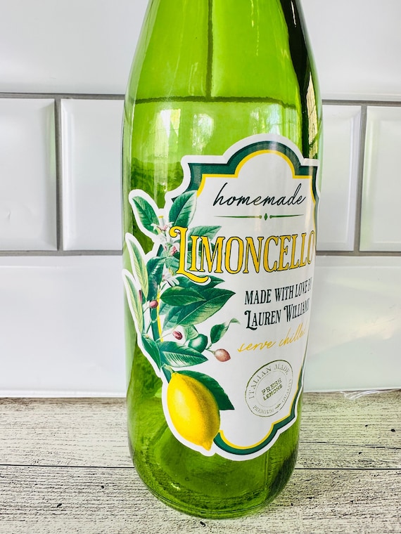 Limoncello Labels - Homemade Limoncello Stickers- Limecello ...
