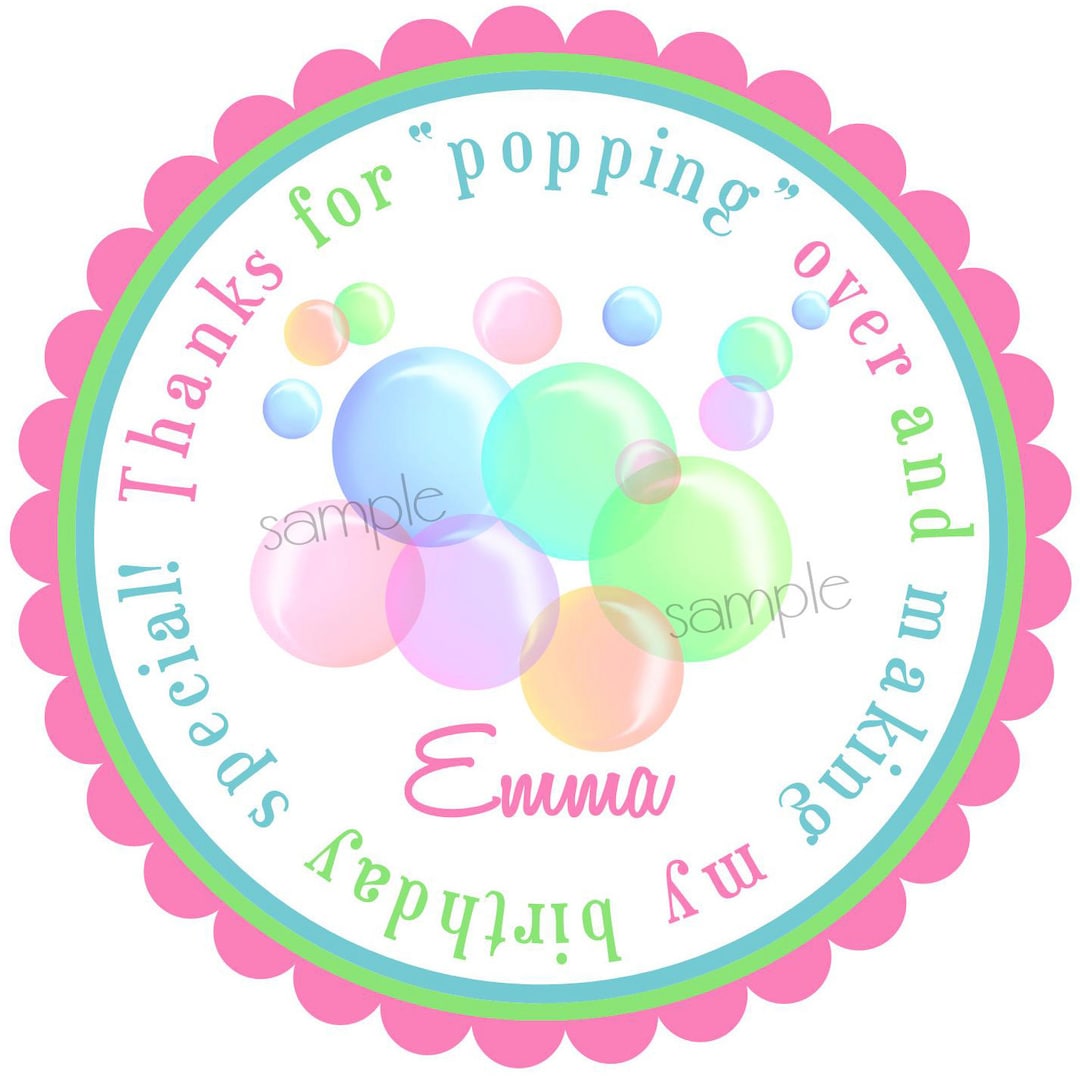 Bubble Stickers, Blowing Bubbles, NEW Bubbles, Birthday Party, Summer ...