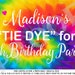 Printable Tie Dye Poster, DIY, 24 X 36 Size Backdrop Sign, Tie Dye ...