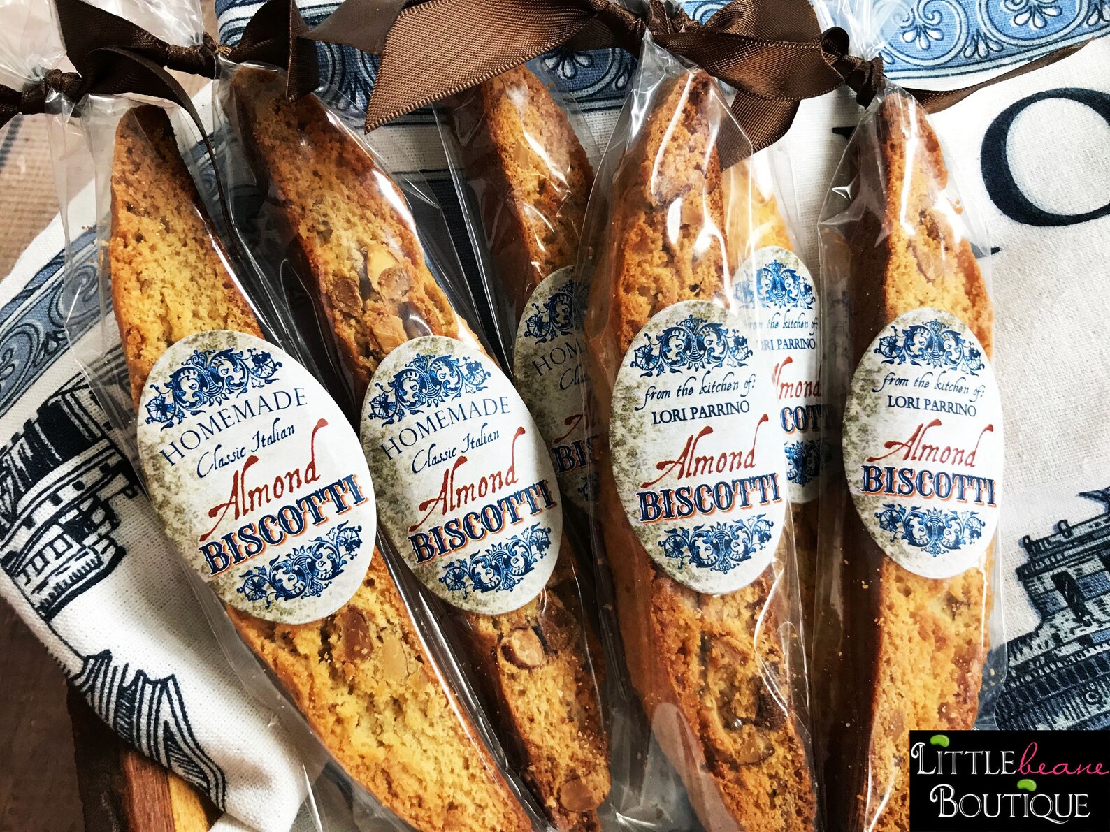 Italian Biscotti Labels, Homemade Biscotti Stickers, Italian Cookie ...