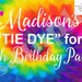 Printable Tie Dye Poster, DIY, 24 X 36 Size Backdrop Sign, Tie Dye ...