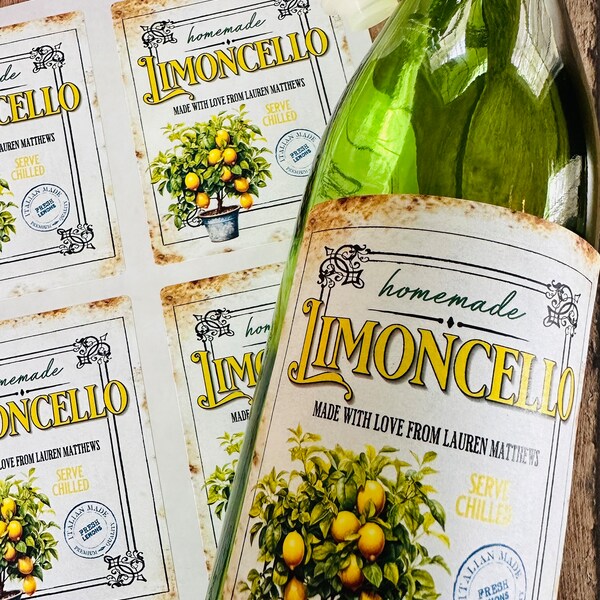 Limoncello Stickers - Etsy