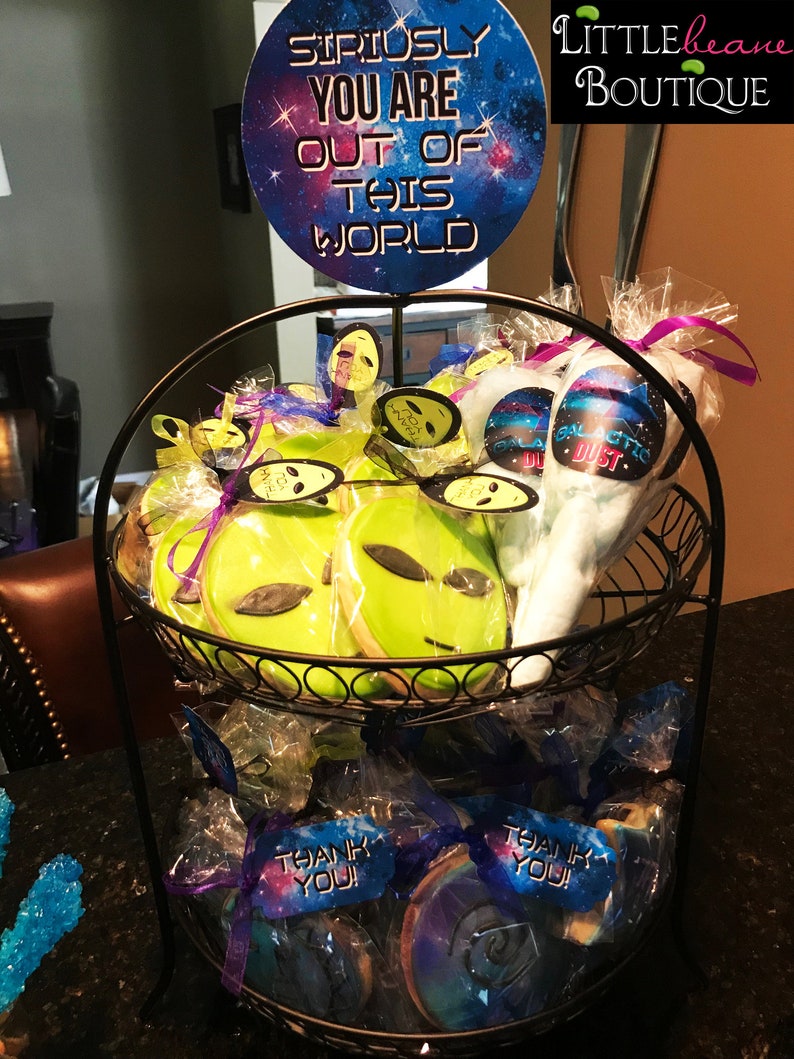 Alien Stickers, Alien Birthday Party, Galaxy Party, Outerspace Stickers ...