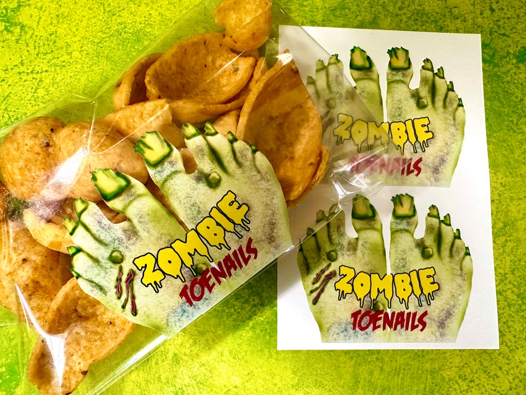 Zombie Stickers, Zombie Toenails, Halloween Gag, Trick, Boys Halloween ...