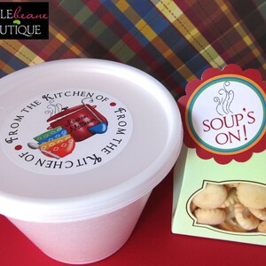 Soup Stickers, Soup Labels, Kitchen Stickers, Cooking, Labels, Seals ...