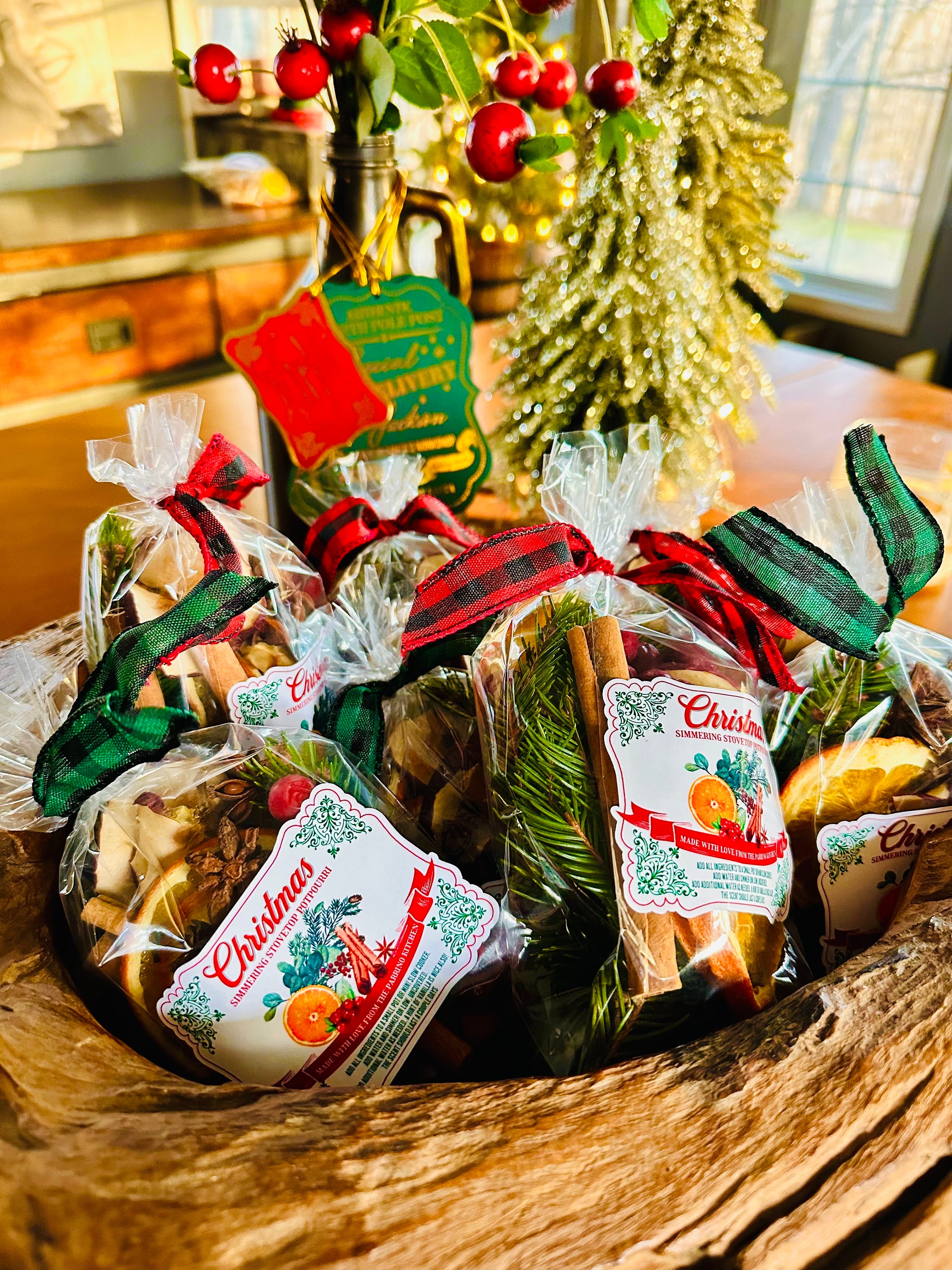 Christmas Simmering Potpourri Labels, Holiday Potpourri Stickers ...