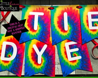 Printable Tie Dye Cut Out Letters Rainbow Tie Dye Classroom - Etsy