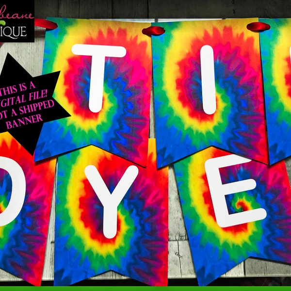 Tie Dye Birthday Party - Etsy