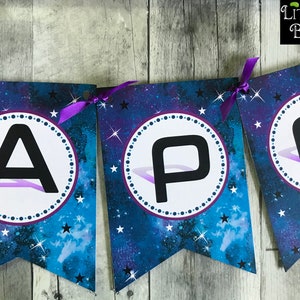 Galaxy Birthday Banner, Galactic Banner, Galaxy Birthday Party, Out of ...
