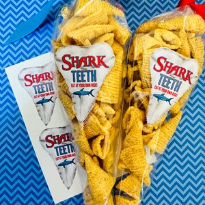 Shark Bait Stickers, Shark Teeth Stickers, Shark Party Labels, Shark ...