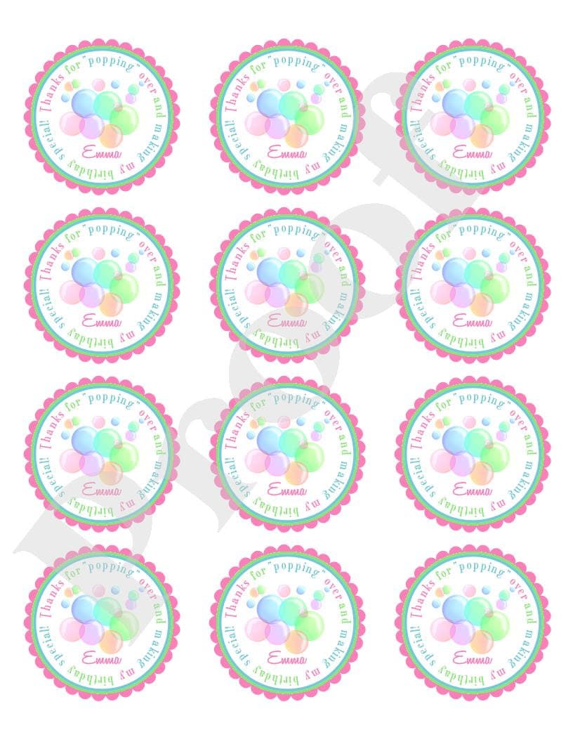 Bubble Stickers Blowing Bubbles NEW Bubbles Birthday Party - Etsy