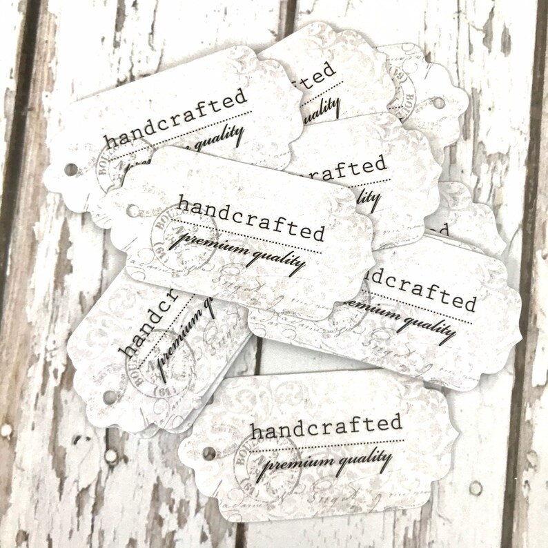 Shabby French Gift Tags Thank You Tags Handmade With Love - Etsy