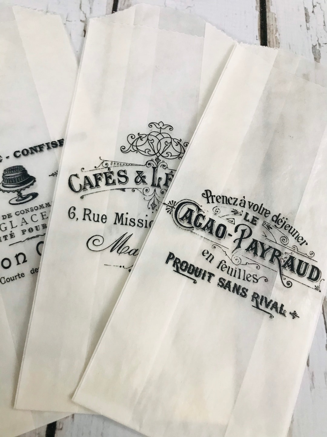 French Bakery Bags, Small French Patisserie Bags, Boulangerie Bags ...
