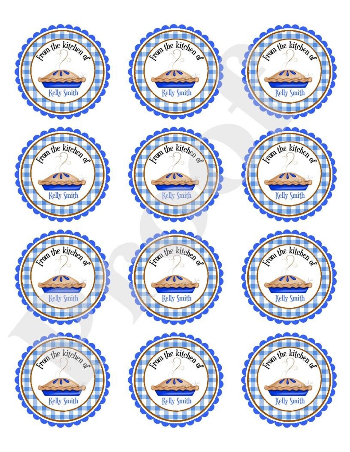 Apple Pie Baking Stickers Kitchen Stickers Pie Stickers - Etsy