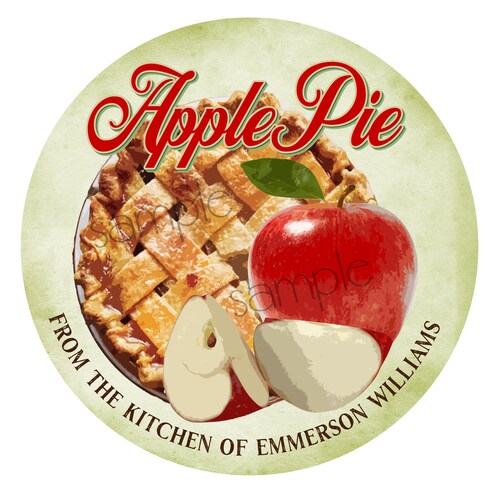 Pecan Pie Stickers Kitchen Stickers Kitchen Labels Baking - Etsy
