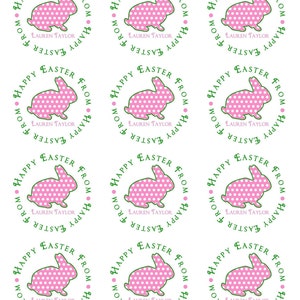 Easter Stickers,easter Bunny Labels, Kids Easter Favors,favor Labels ...