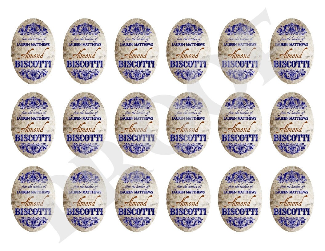 Italian Biscotti Labels Homemade Biscotti Stickers Italian - Etsy UK