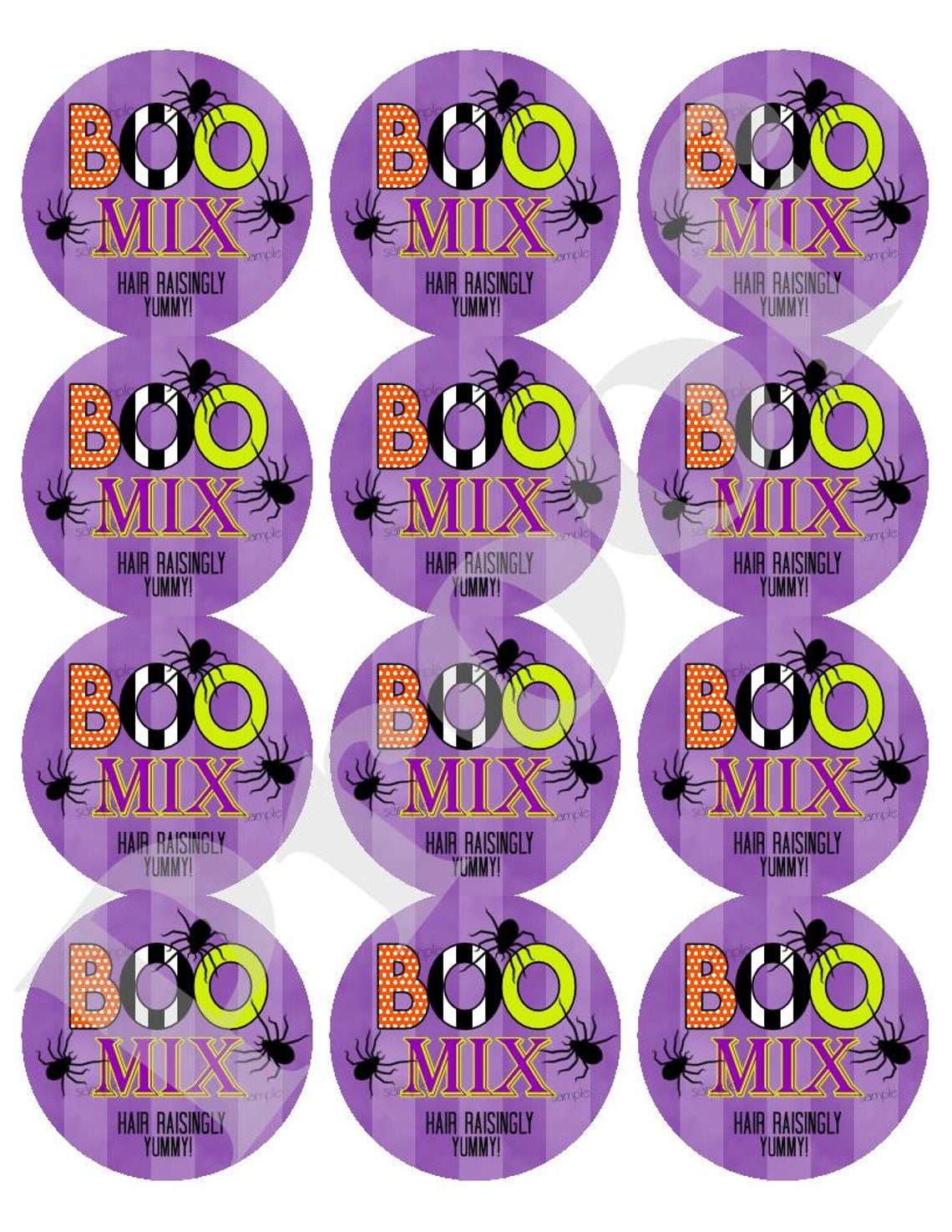 Halloween Stickers Boo Mix Boo Stickers Halloween Favors - Etsy