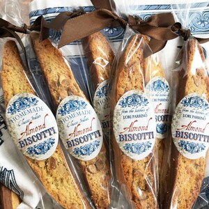 Italian Biscotti Labels, Homemade Biscotti Stickers, Italian Cookie ...