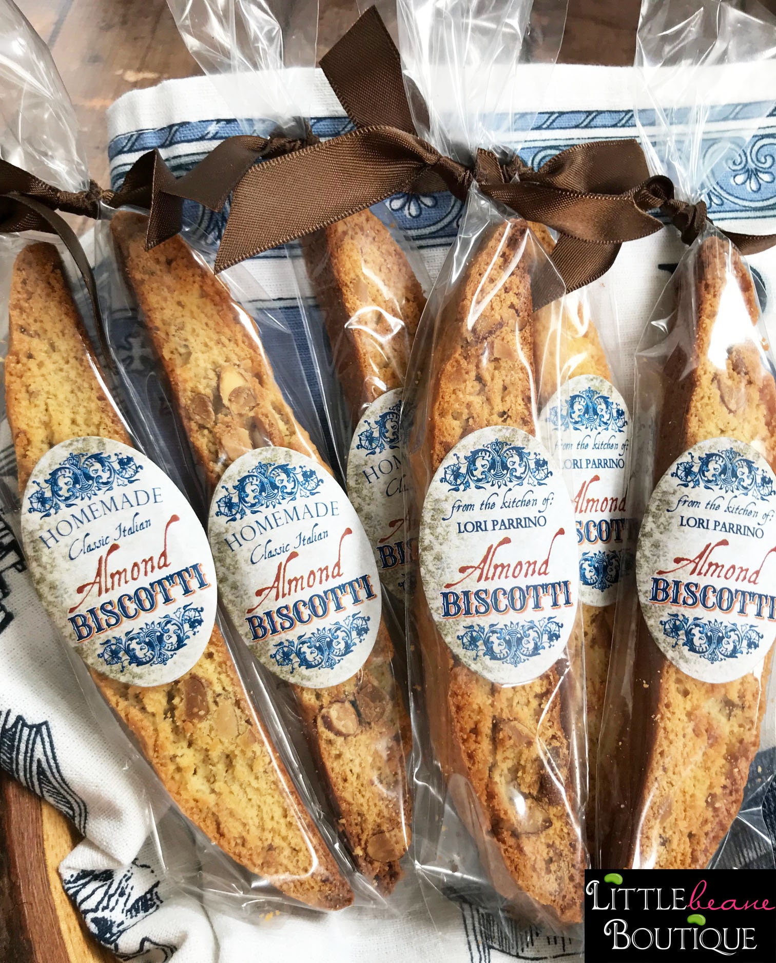 Italian Biscotti Labels, Homemade Biscotti Stickers, Italian Cookie ...