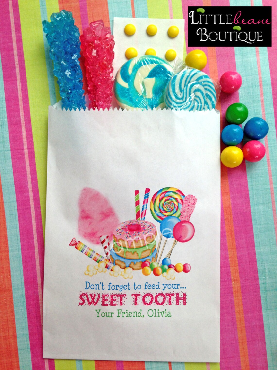 Personalized Candy Bags, Sweet Tooth Collection, Candy Favor Bags ...