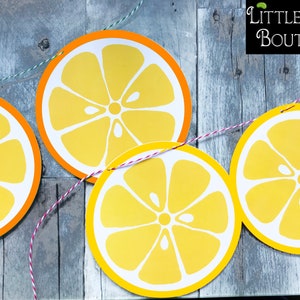 Printable Lemon Banner DIY Digital Lemonade Party - Etsy
