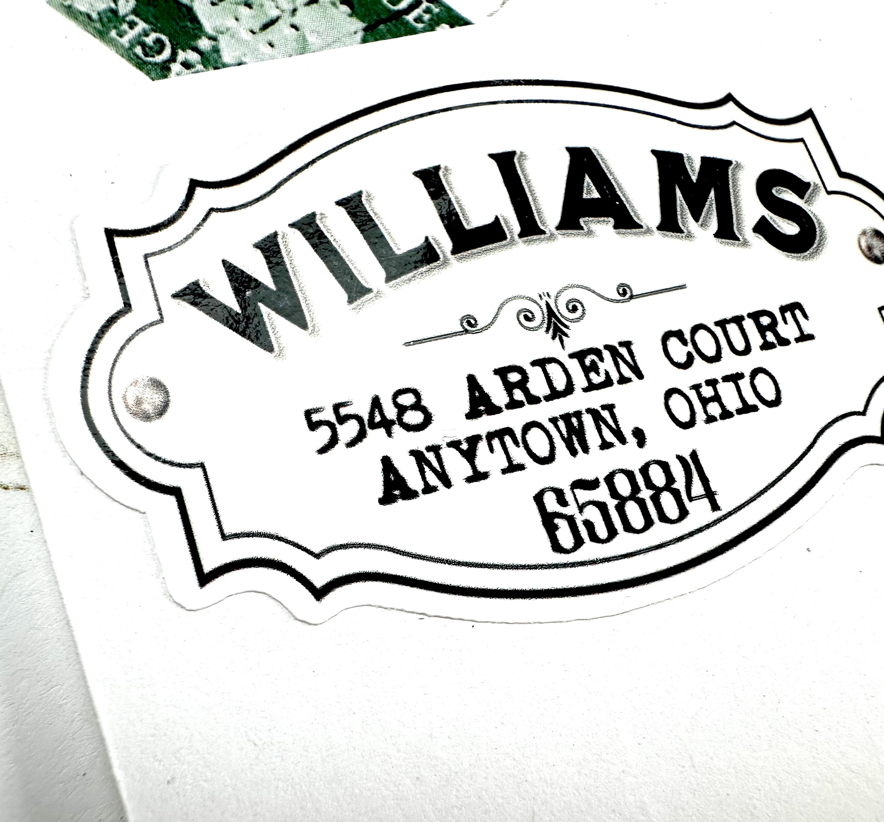 Classic Simple Return Address Labels, Retro Sign Post, Retro Style ...