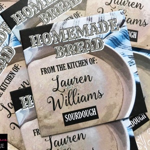 Homemade Bread Labels - Bread Baking Labels - Kitchen Stickers ...