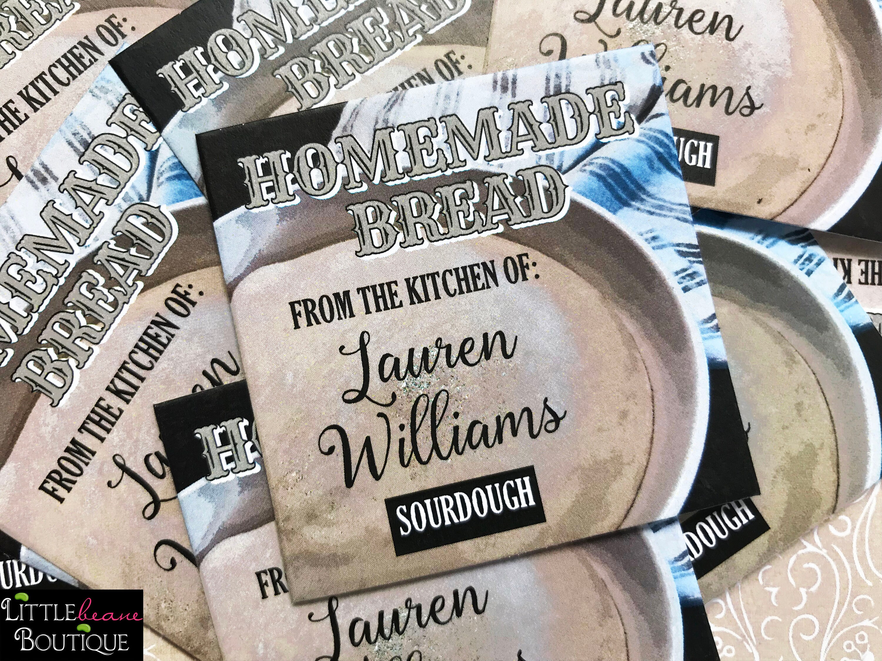 Homemade Bread labels Bread Baking Labels Kitchen Stickers | Etsy