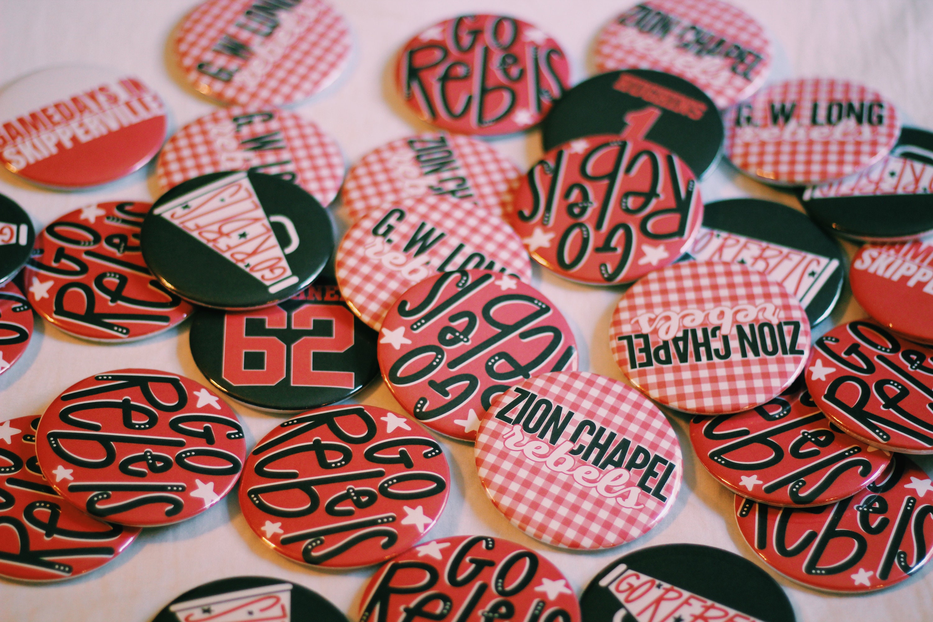 Custom Game Day Buttons: Personalized Team Spirit Pins, 3 Inch - Etsy