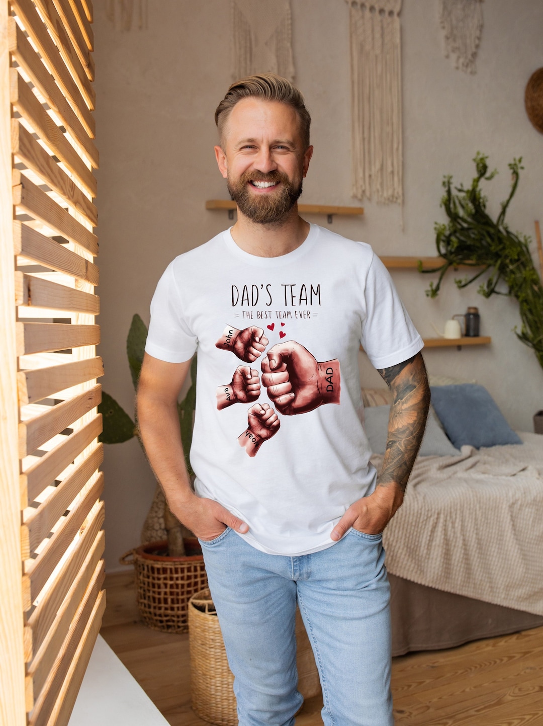 Custom Dad Team Shirt, the Best Team Ever T-shirt, Funny Dad Tee ...